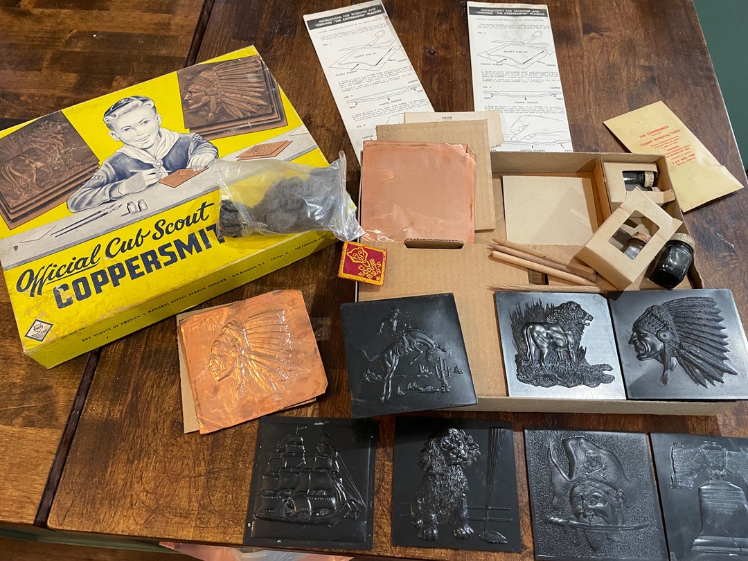 1956 Official Cub Scout Coppersmith Kit in Orig Box - Etsy