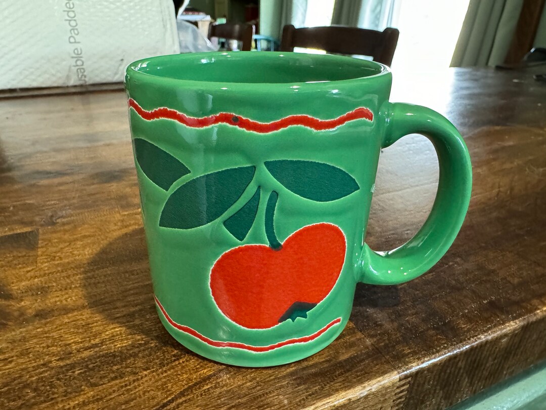 1970's Green and Red Apples Mug Waechtersbach W Germany - Etsy