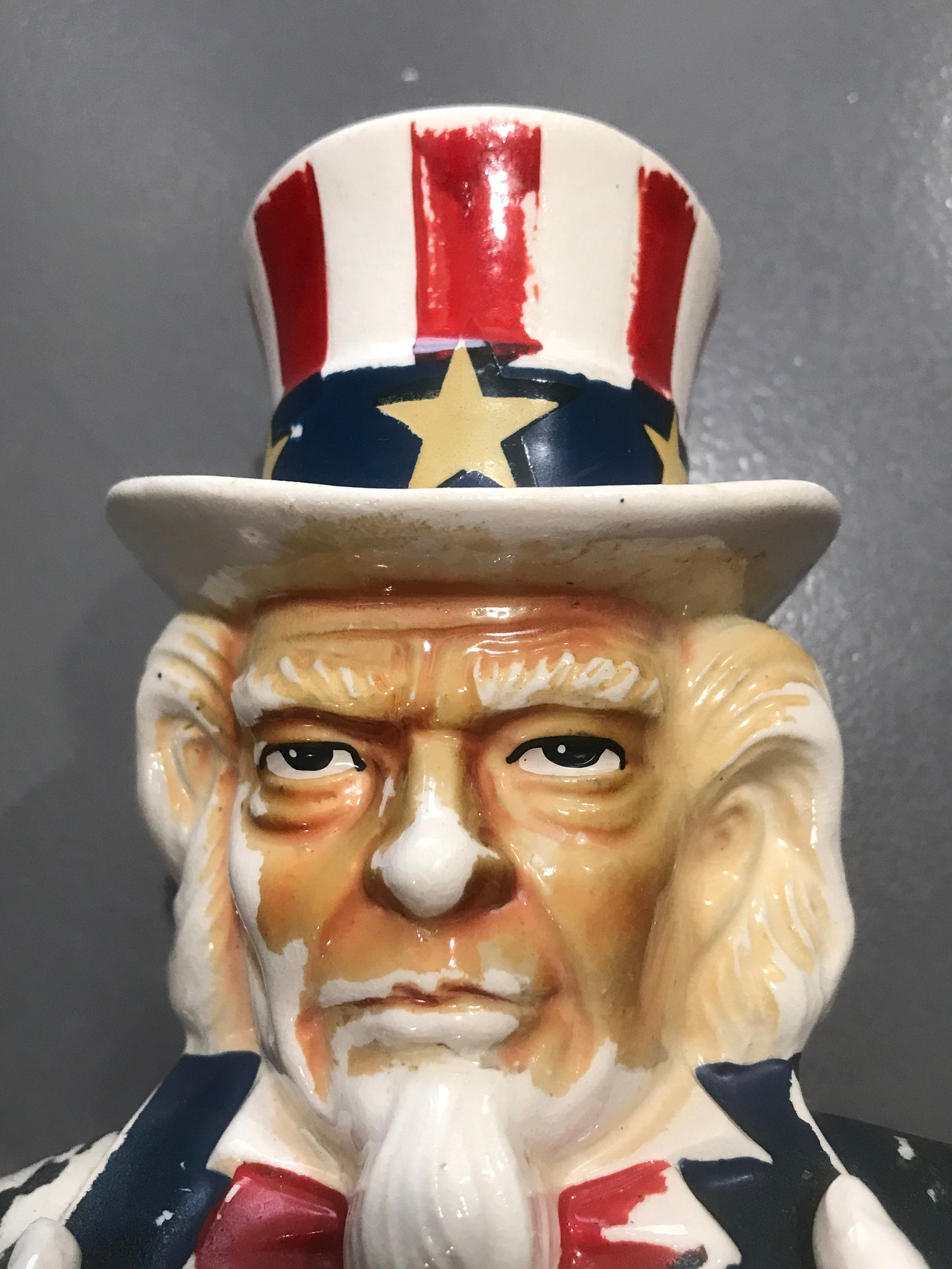 Vintage Uncle Sam Ceramic Bank - Etsy