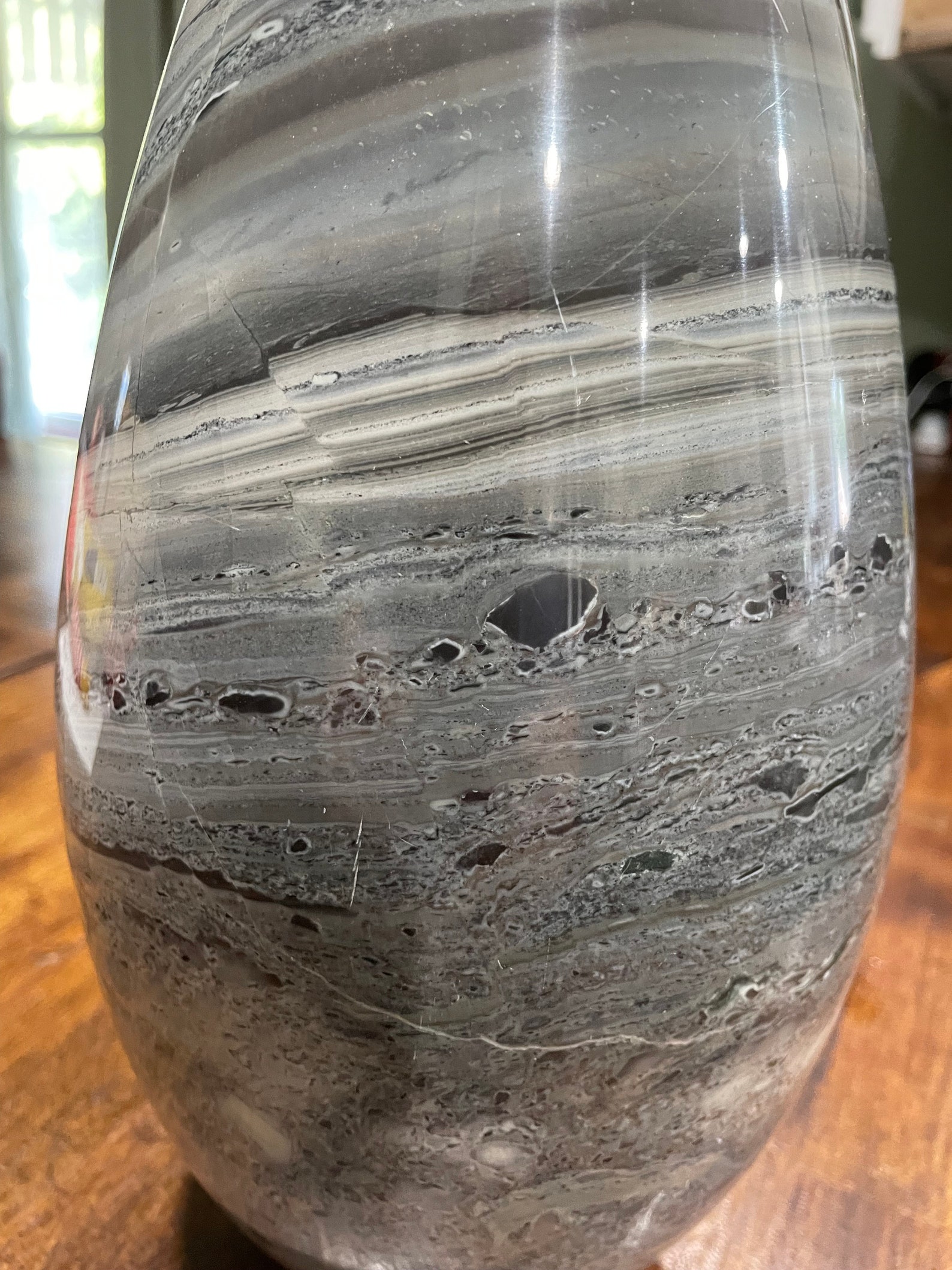 Vintage Gray Marble Swirl 13 Inch Vase 9 Lbs - Etsy