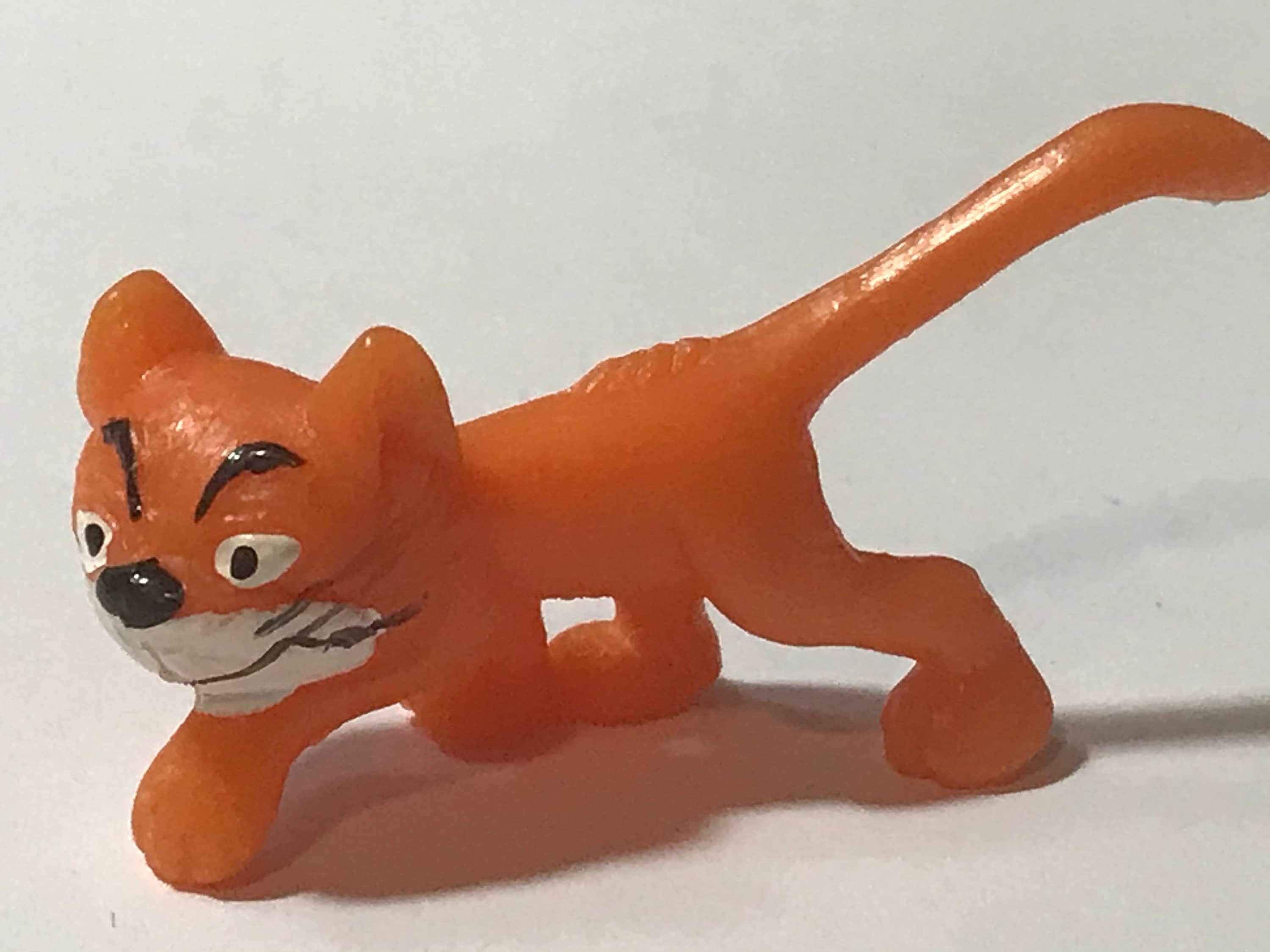 Gargamel's Cat Azrael with Cut out Ear PVC Toy Figurine | Etsy