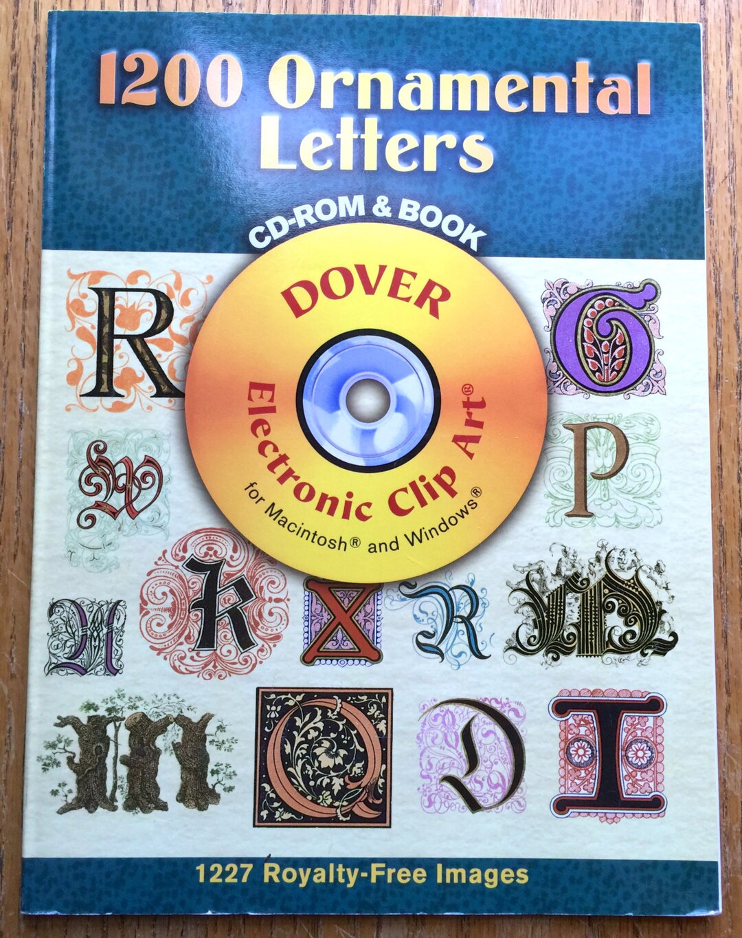 1200 Ornamental Letters CD Rom and Book Electronic Dover Clip Art - Etsy