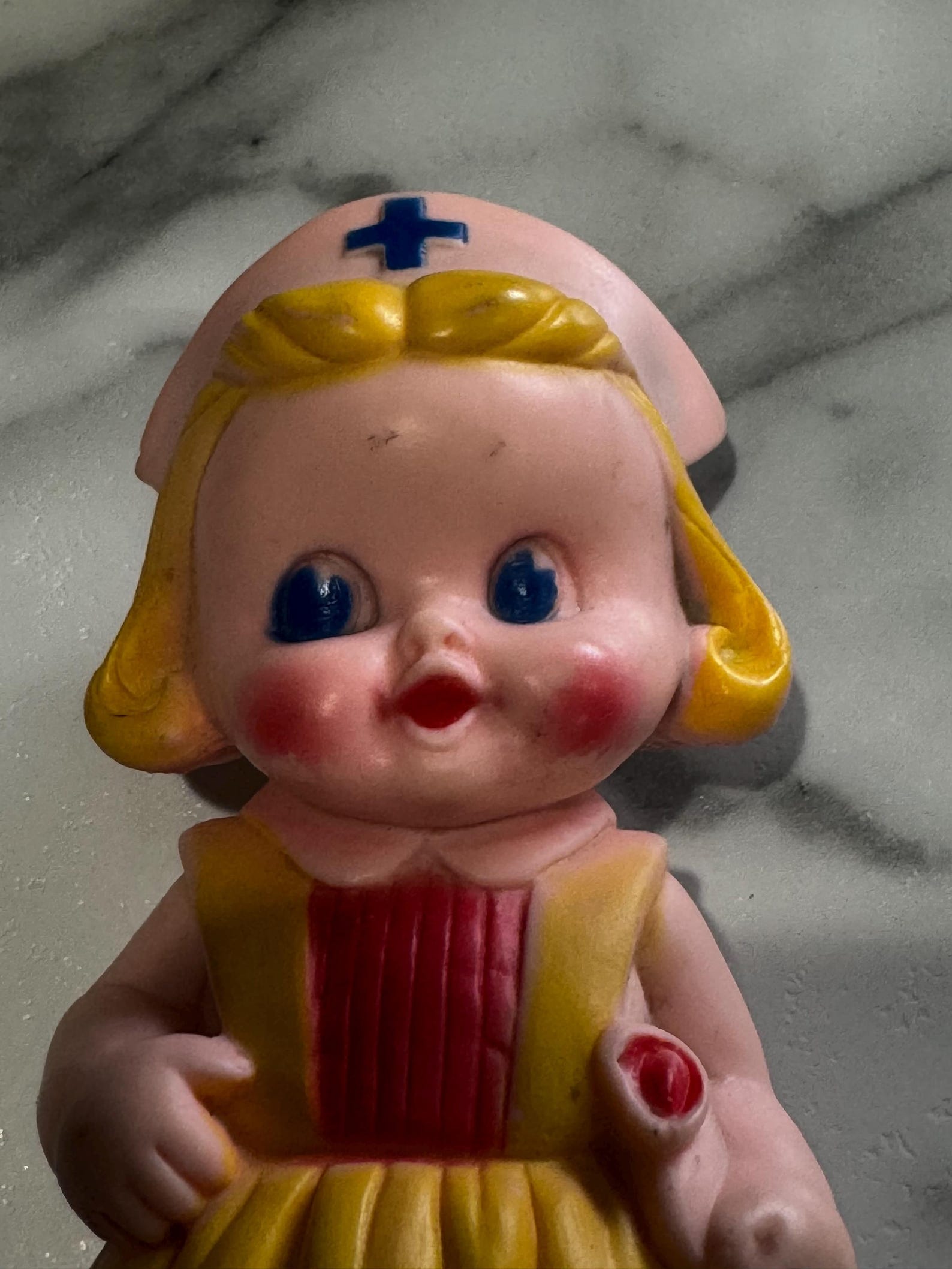 1960 Sun Rubber Company Squeaky Girl Nurse Doll - Etsy
