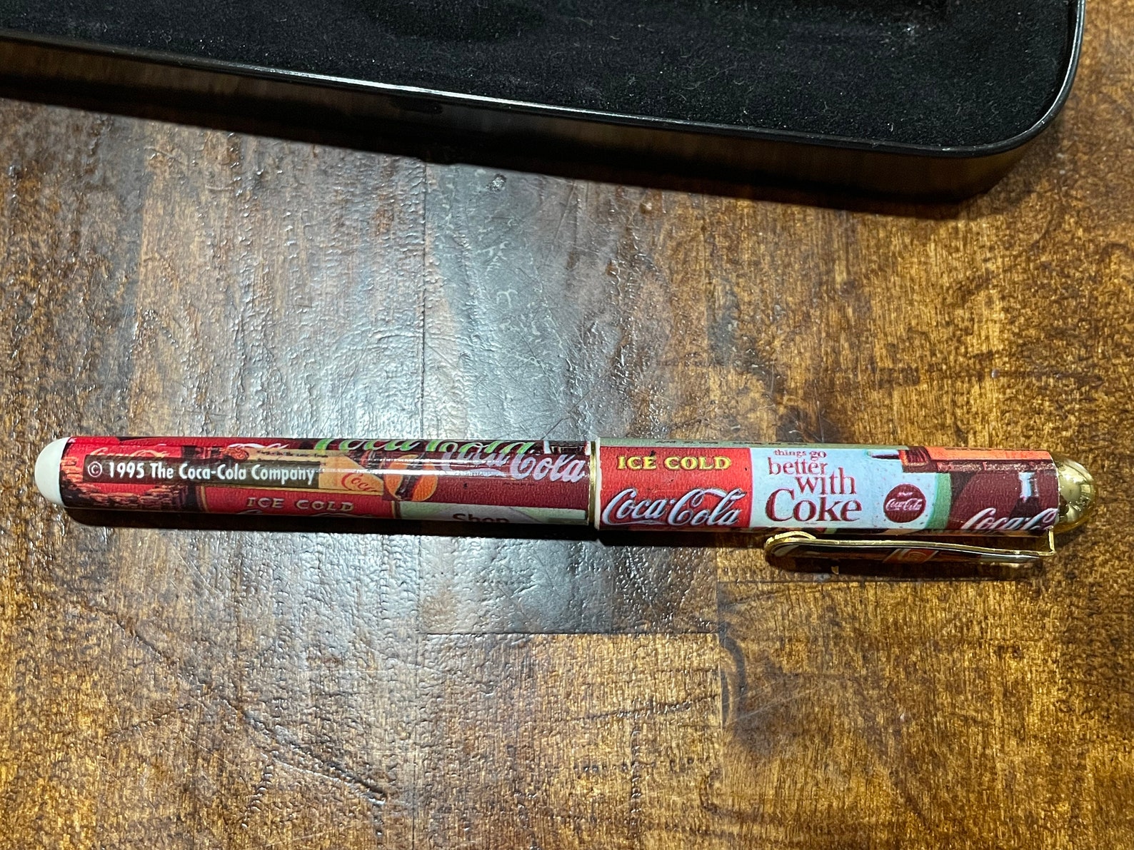 1995 Coca Cola Ink Pen in Tin Lithograph Box - Etsy
