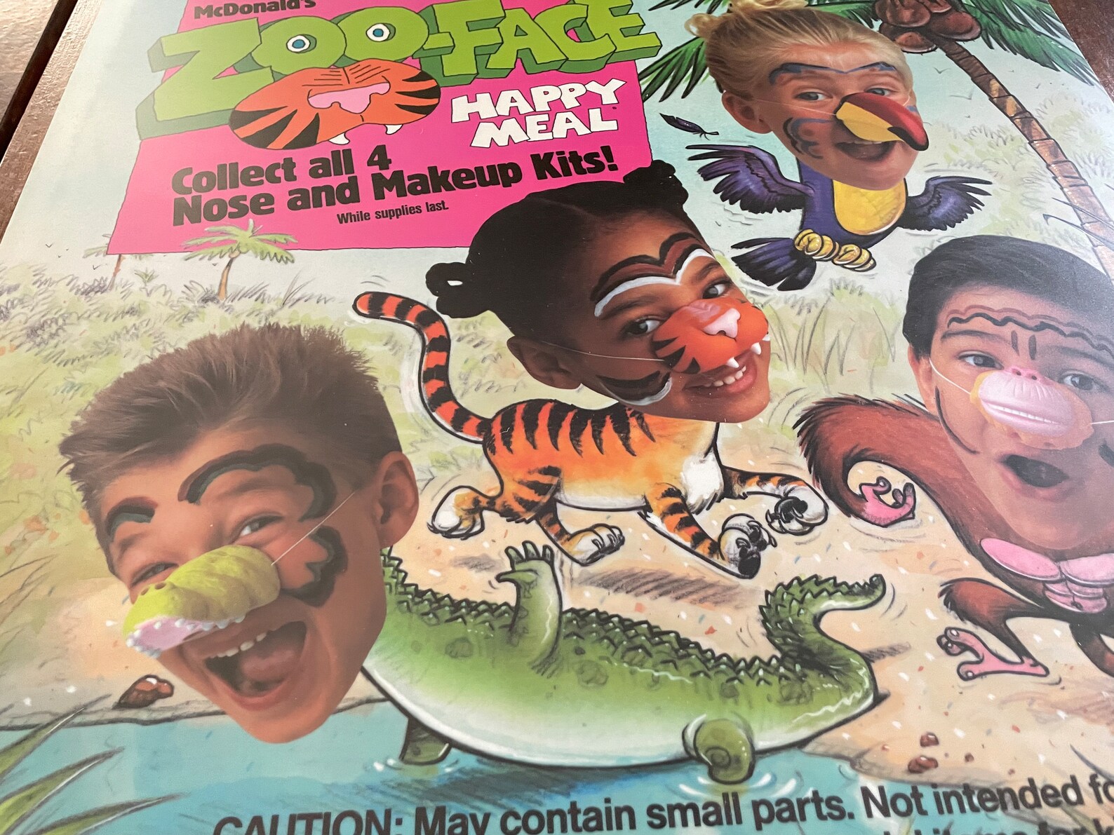 1988 Rare Mcdonalds Zoo Face Translite - Etsy