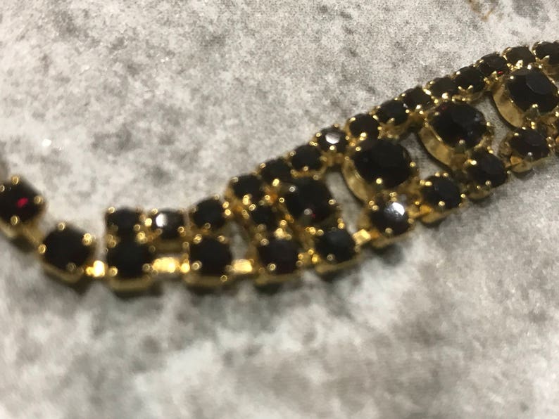 Vintage Red Stone Gold Chain Necklace - Etsy