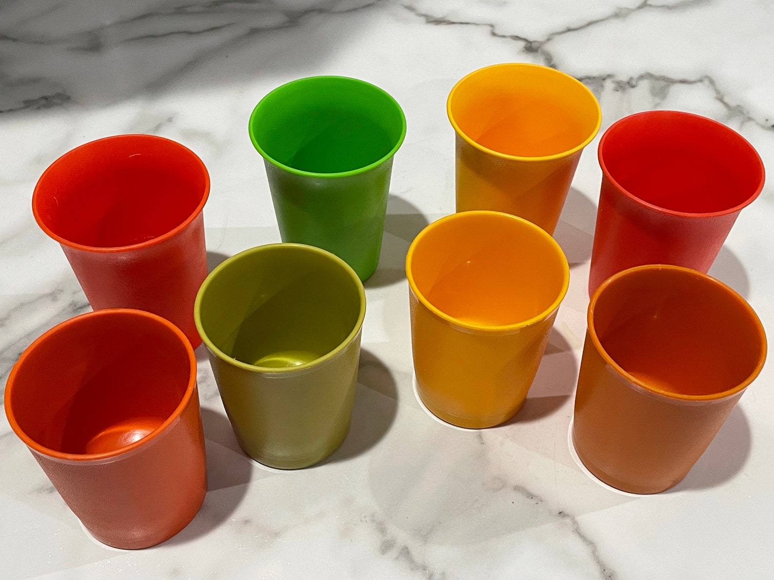 1970's Children's Tupperware Drinking Glasses Qty of 8 - Etsy