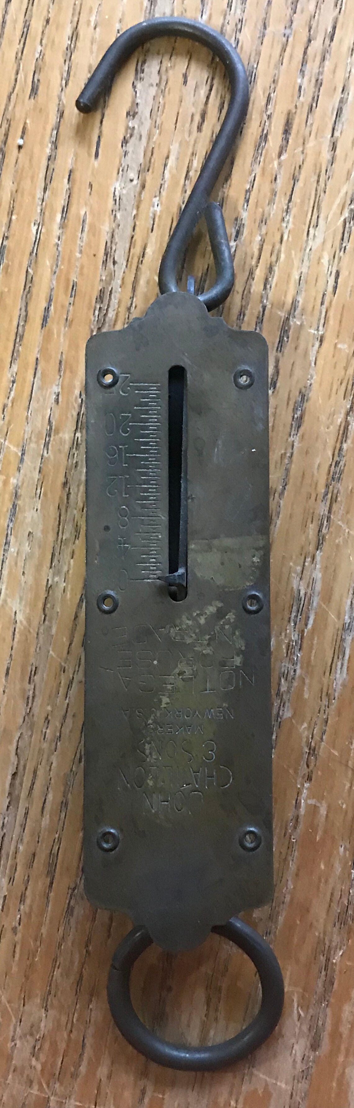 Vintage John Chatillon & Sons Spring Weight Scale 25 Lbs | Etsy