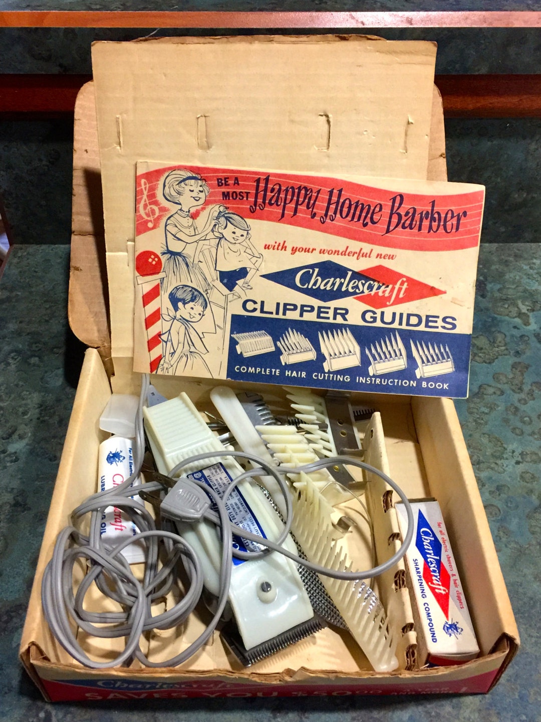 1950's Charles Craft Hair Clippers Plus Hair German Thinner Scissors ...