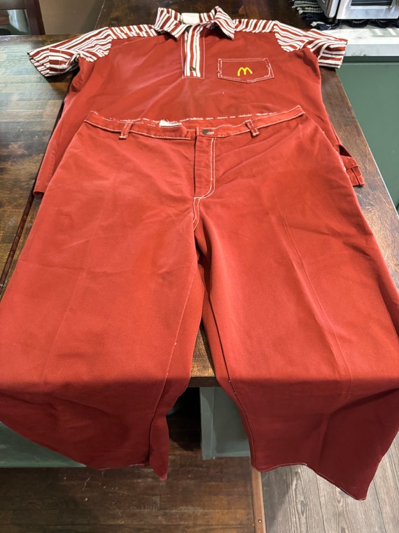 1970s Rare McDonalds Employee Uniform Stan Herman Shi… - Gem