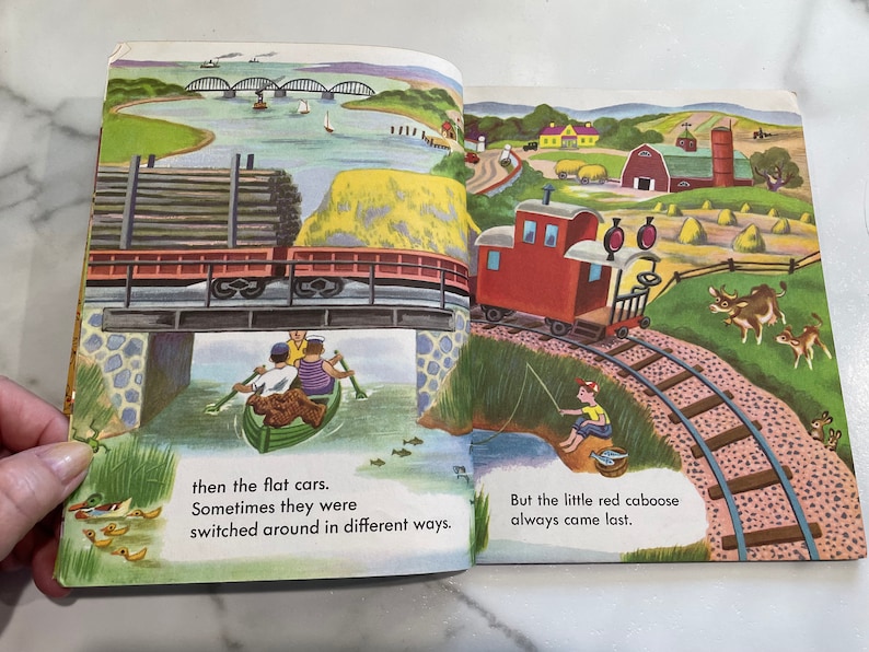 1953 the Little Red Caboose Little Golden Book A 1st Edition - Etsy