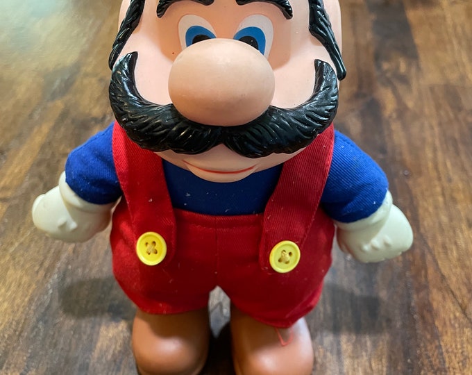Rare HTF 1989 Super Mario Bros Plush and Vinyl Doll Nintendo Applause ...