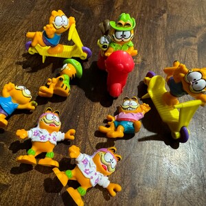 1988 Qty of 11 Pieces of Mcdonalds Garfield Toys - Etsy