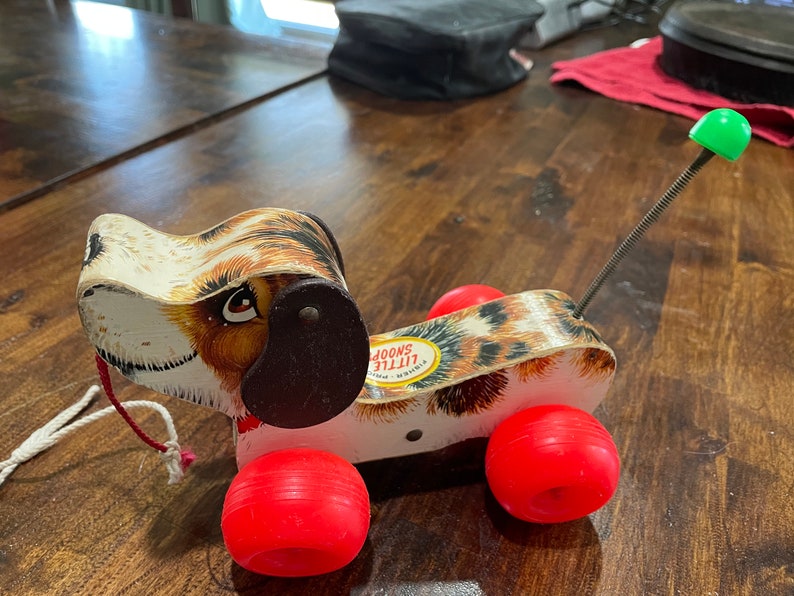 Fisher Price Little Snoopy Pull Toy 1960 Era | Etsy