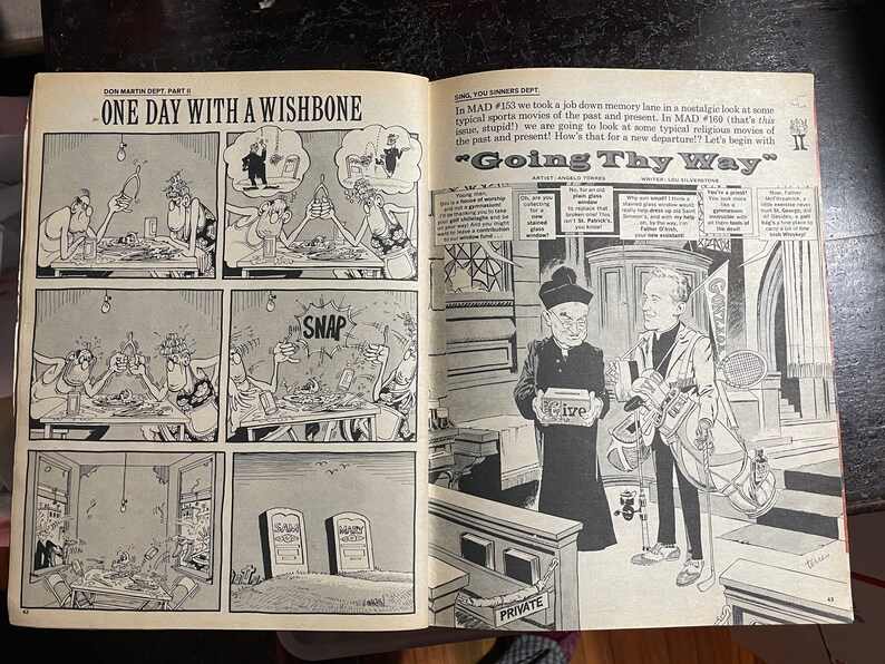 Vintage 1973 Mad Magazine Cannonball cannon TV Show Issue | Etsy