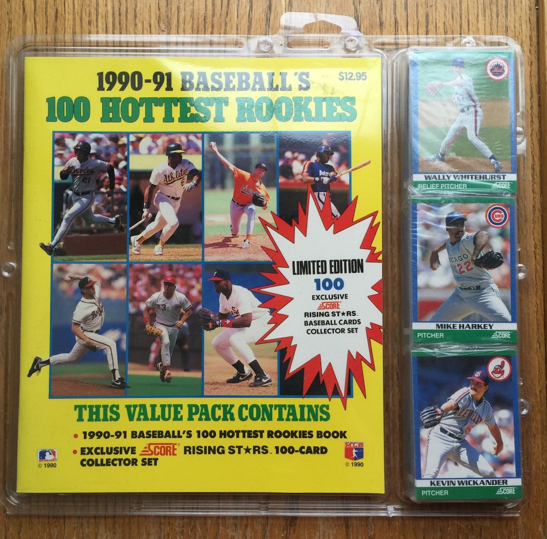 1990-91 Baseball's 100 Hottest Rookies Value Pack Score Rising Star ...