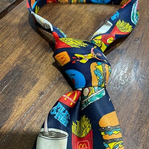 Vintage Unique Mcdonalds Necktie With French Fries Food and Drink - Etsy