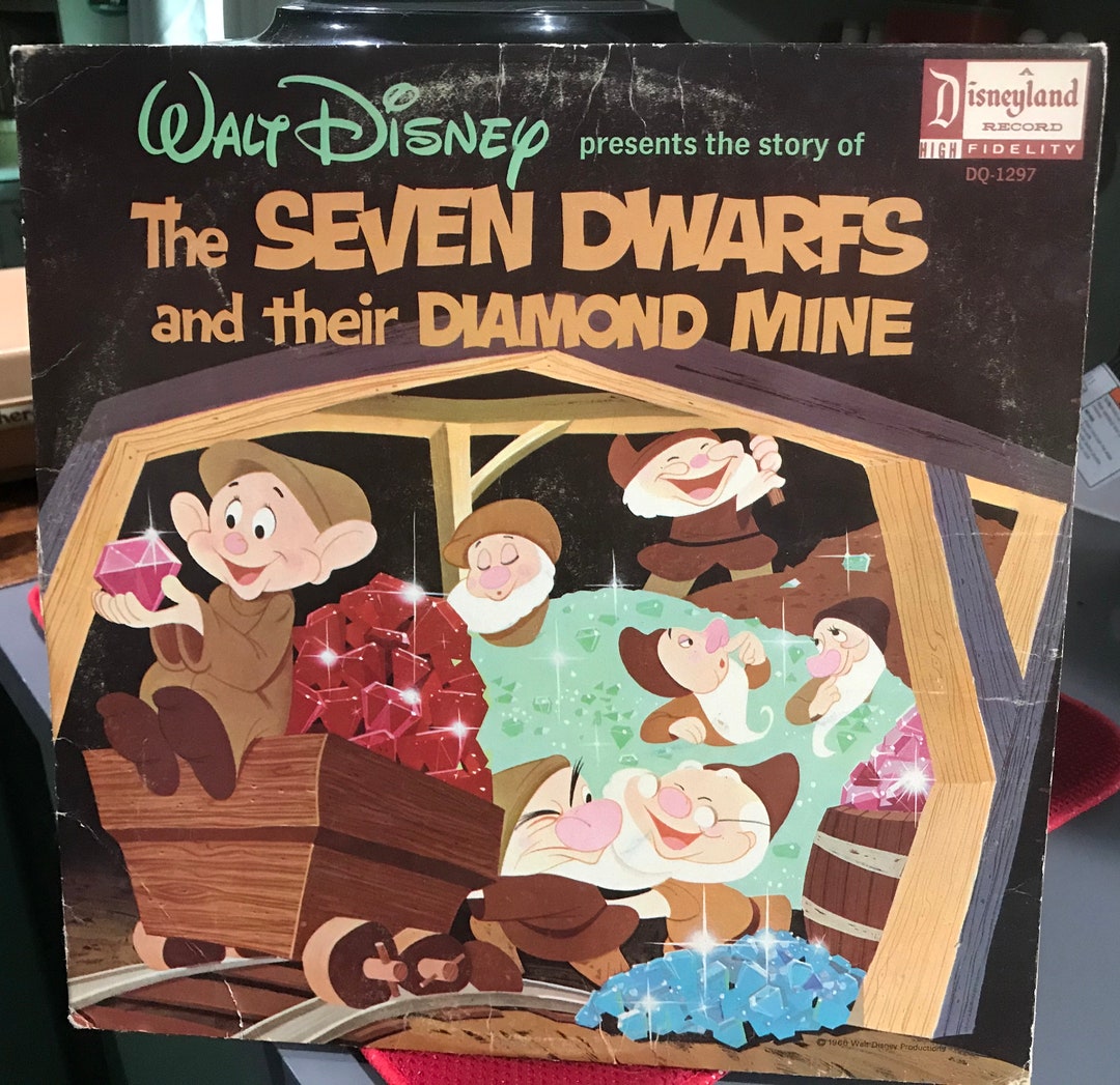 1966 Disneyland the Seven Dwarfs and Their Diamond Mine Record Album - Etsy