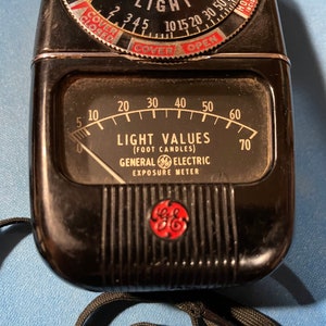 1950's Bakelite General Electric GE Early Light Exposure Meter Moder ...