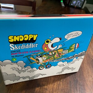 1969 Rare Mattel Snoopy Skediddler WWI Flying Ace Sopwith Camel ...