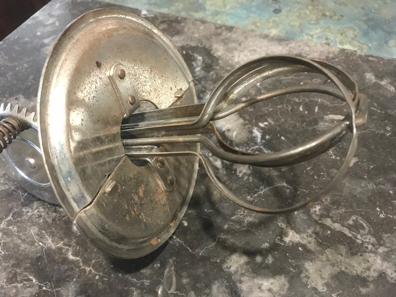 Vintage 1923 A & J Mixer Egg Beater With Spatter Guard - Etsy