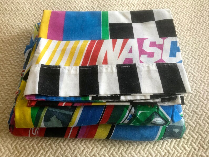 Rare Vintage 1970's Nascar Racing 3pc Full Bedding Sheet | Etsy