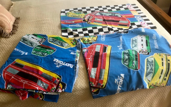 Rare Vintage 1970's Nascar Racing 3pc Full Bedding Sheet | Etsy