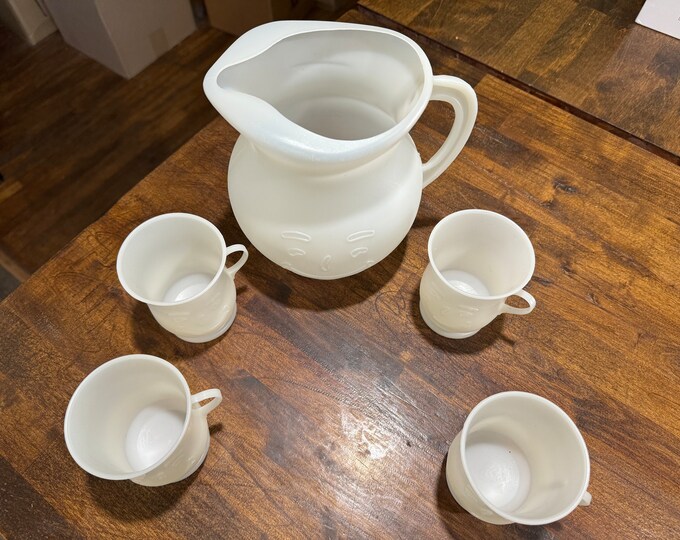 1970's Kool-aid Man Pitcher and 4 Cups - Etsy