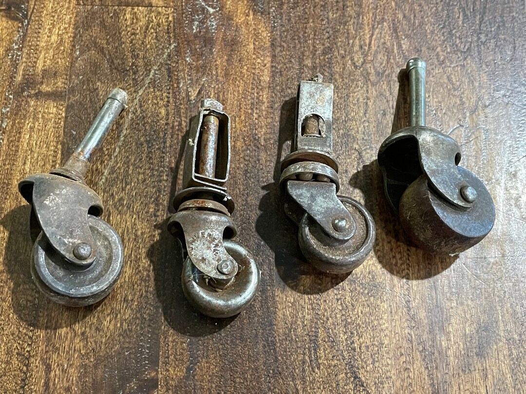 Vintage Furniture Casters Qty of 4 - Etsy