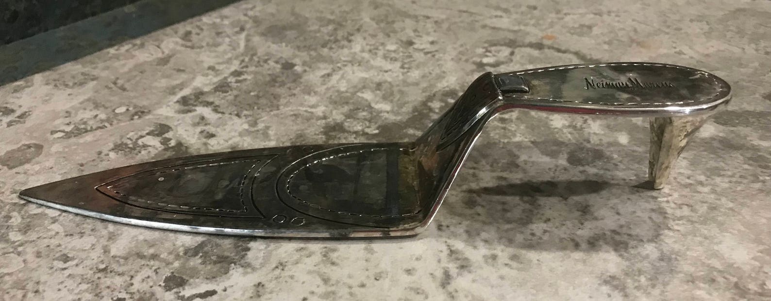 Vintage Neiman Marcus Silverplate High Heel Shoe & Purse Cake - Etsy