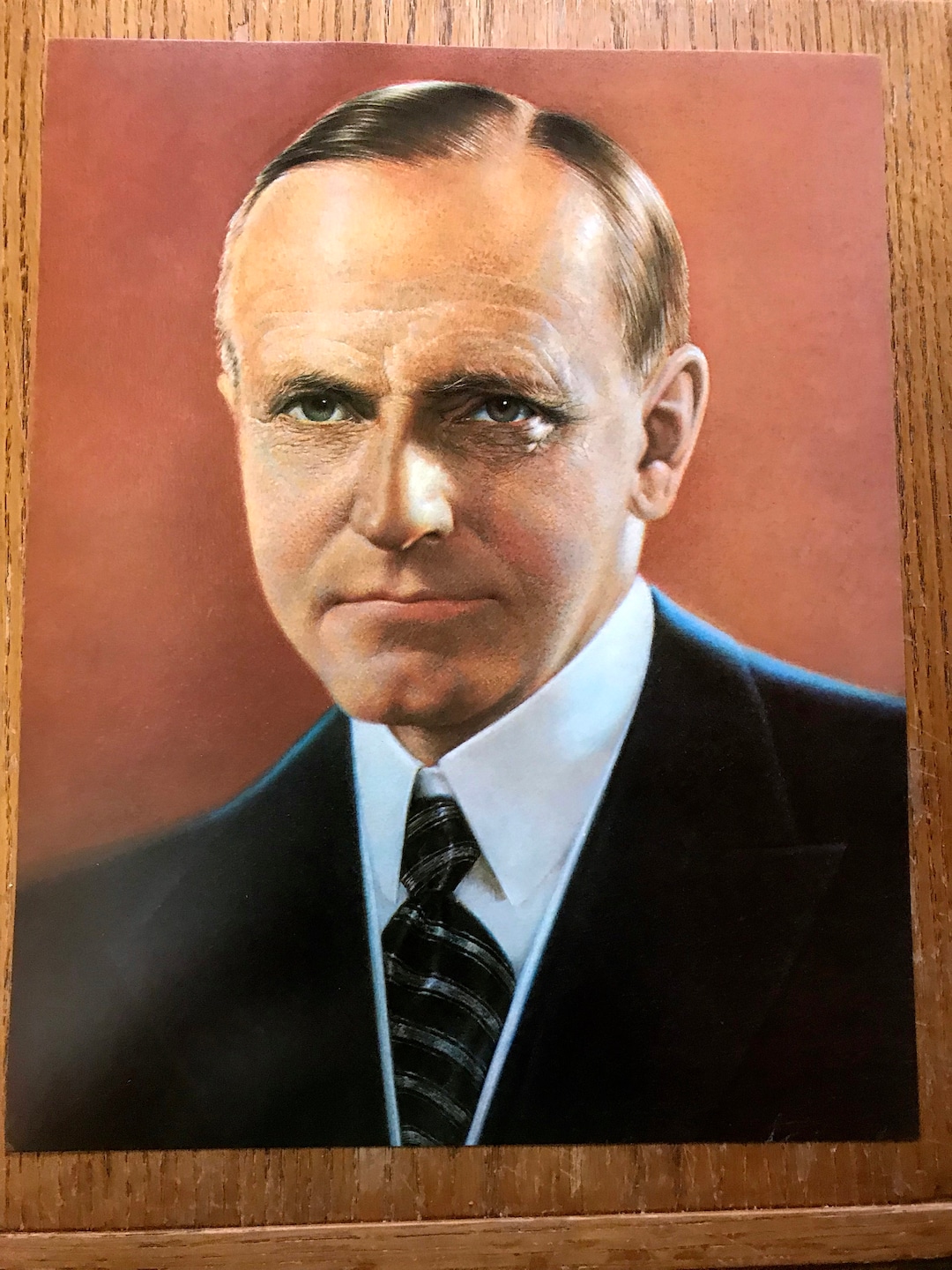 30th President Calvin Coolidge Color Portrait 11 X 14 Published in 1972 ...