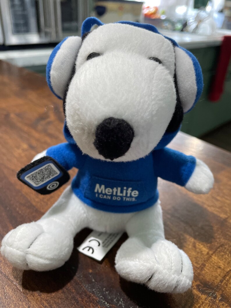 6" Plush Snoopy Headphones Cellphone and Hoodie Met Life - Etsy