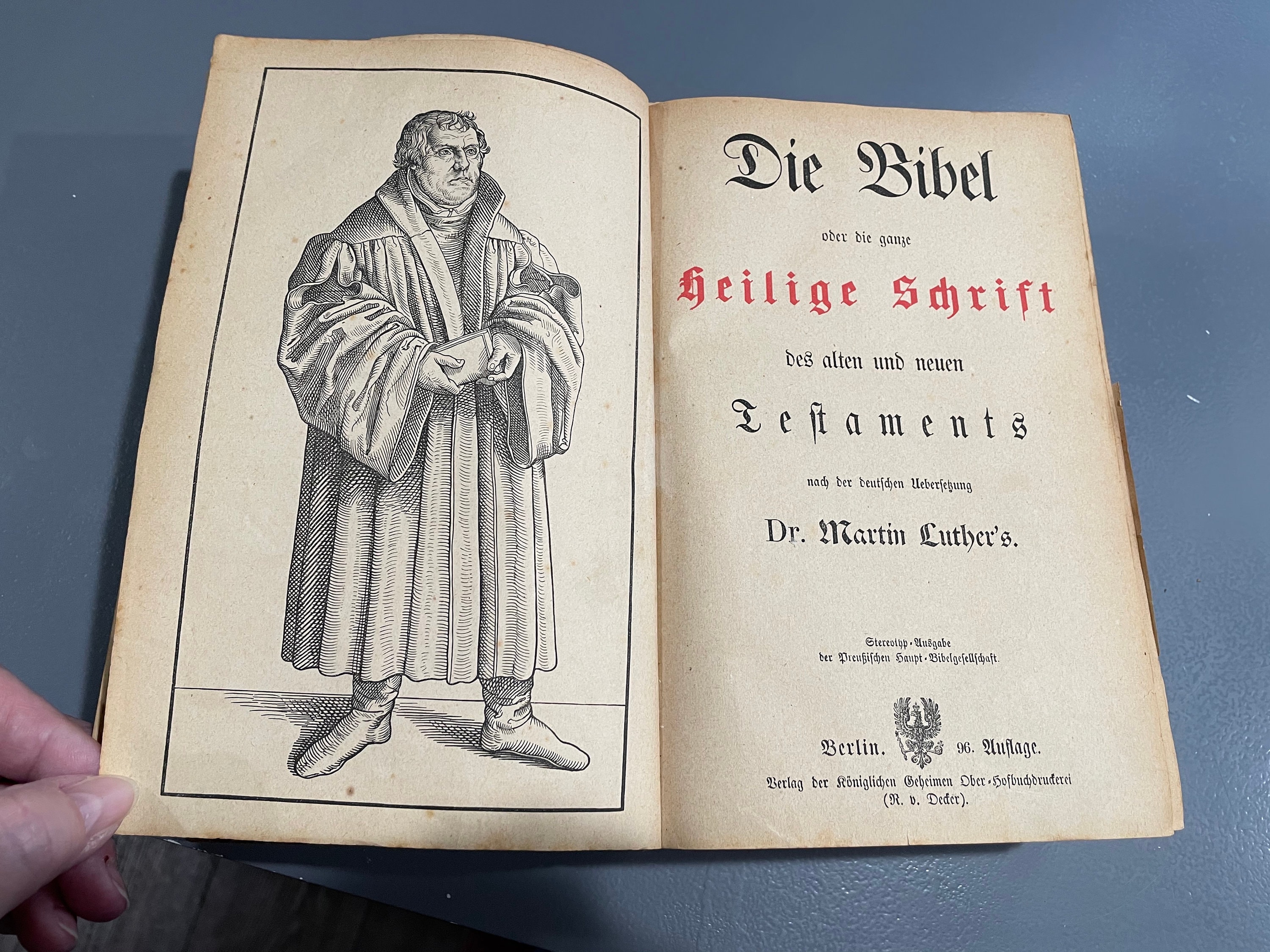 Antique 1871 German Die Bibel from Berlin Dr. Martin | Etsy