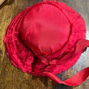 1950's Qty of 3 Doll Hats Cloche Hat, Straw Hat, and Pinwheel Sun Hat ...