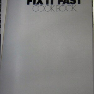 1983 Fix It Fast Cookbook Better Homes and Gardens - Etsy