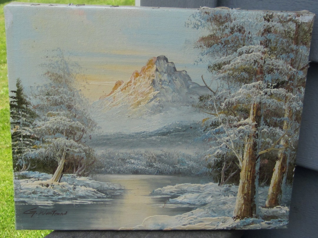 Mt Carmel California G Whitman Original Oil Painting Early 1900 Era - Etsy