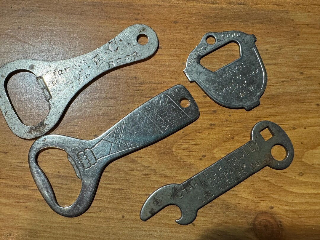 1950's-1960's Qty of 4 Beer or Bottle Openers VFW, Miller High Life ...