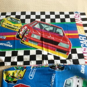 Rare Vintage 1970's Nascar Racing 3pc Full Bedding Sheet Set Flat ...