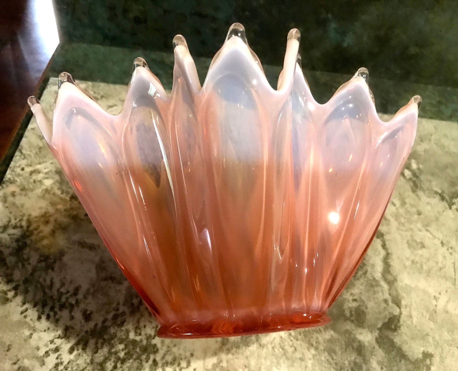 Vintage Fostoria Swung Art Glass Heirloom Pattern Rose or Pink ...