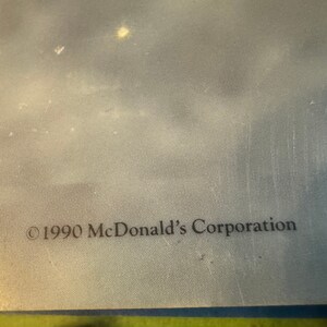 1989 Very Rare Mcdonalds Down and Under Rescuers Ornaments Translite - Etsy