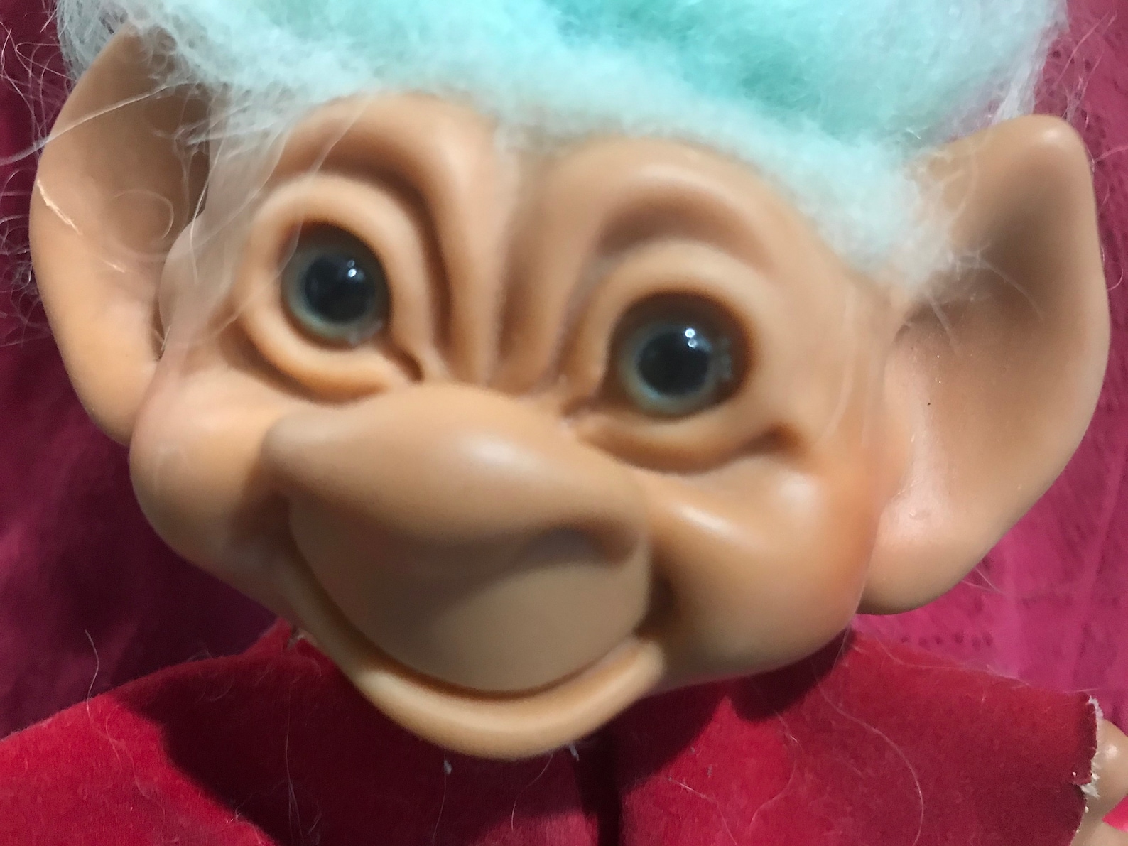 Vintage 1960's Uneeda Wishnik Troll Santa Doll 6 inch | Etsy