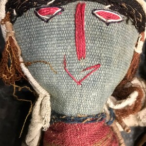 Antique Rare Lot of 2 Peru Inca Chancay Burial Dolls Ancient Textiles ...