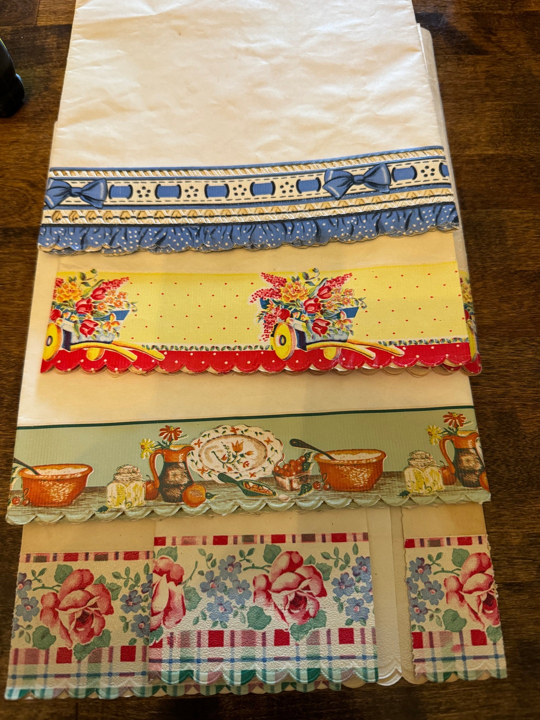 1933 Royledge Kitchen Shelf Edging Qty of 4 Different Designs 213 1/2 ...