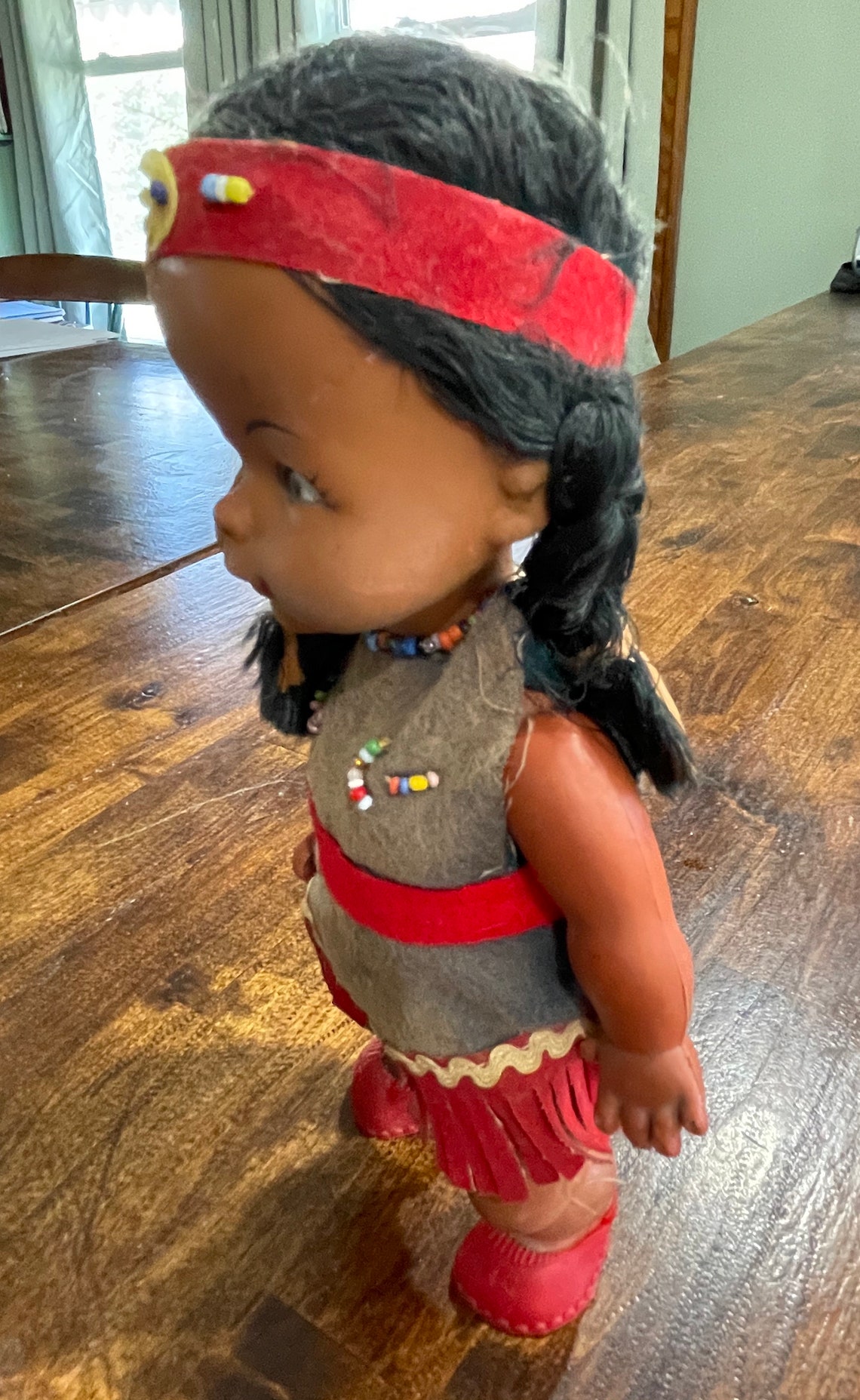 1950's 8 Inch Native American Indian Rubber Head Doll - Etsy