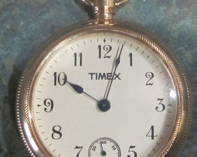Timex Pocket Watch Gold Tone 1970's - Etsy