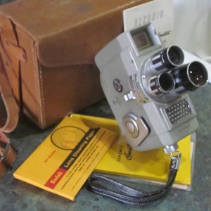 Sekonic Elmatic 8 Mm Film Video Camera With Original Leather Case and Booklets 1960 Era - Etsy