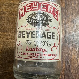 Rare 1940's Meyers Beverages FDM Quality Pop Bottle - Etsy