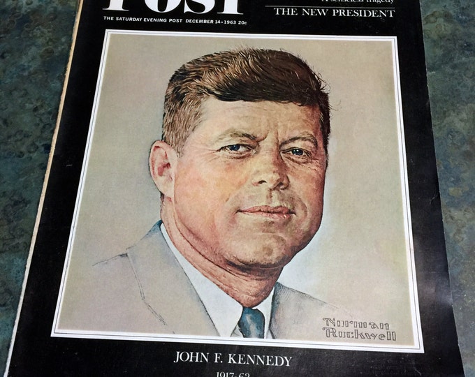 Vintage December 14, 1963 Post Magazine "john F. Kennedy by Normal ...
