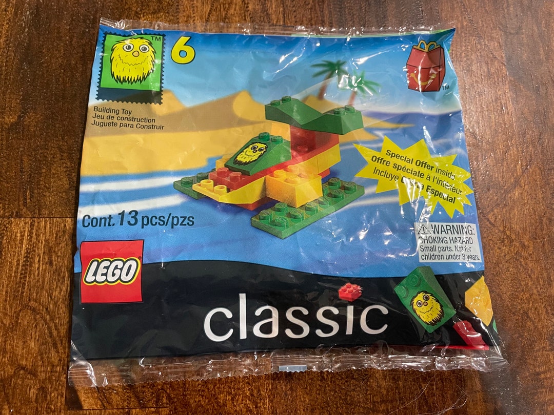 1999 Mcd Mcdonald's HAPPY Meal Toy LEGO #6 Classic Fry Guy Seaplane 13 ...