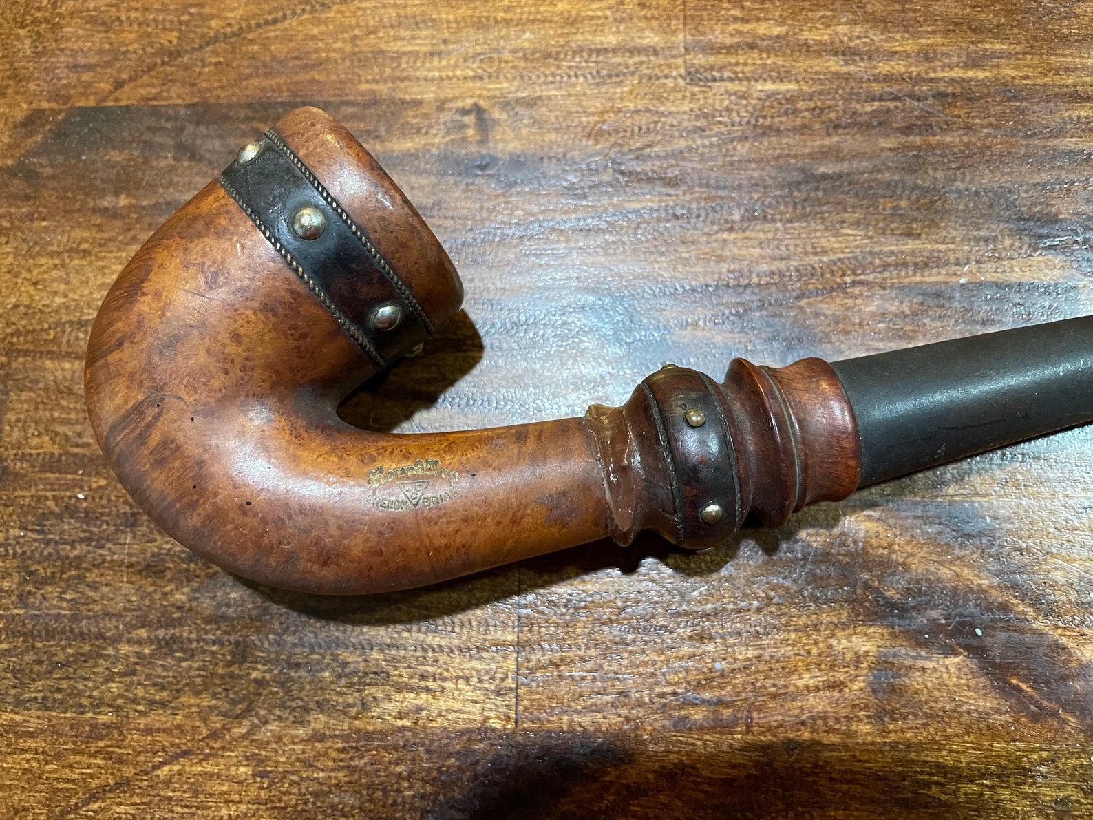 Rare French Briar Round Top Long Stem Pipe WDC 1900 Era - Etsy